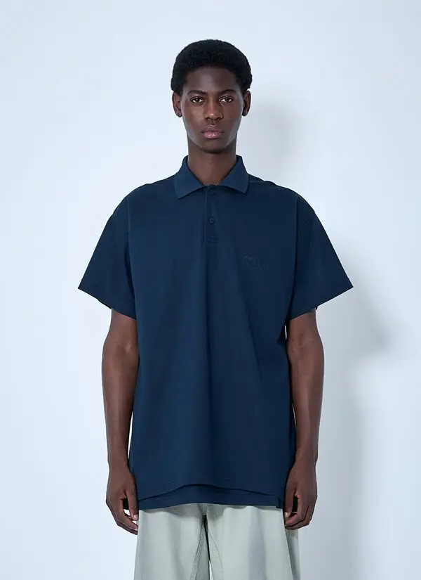 Balenciaga Interwined Polo Shirt - Navy