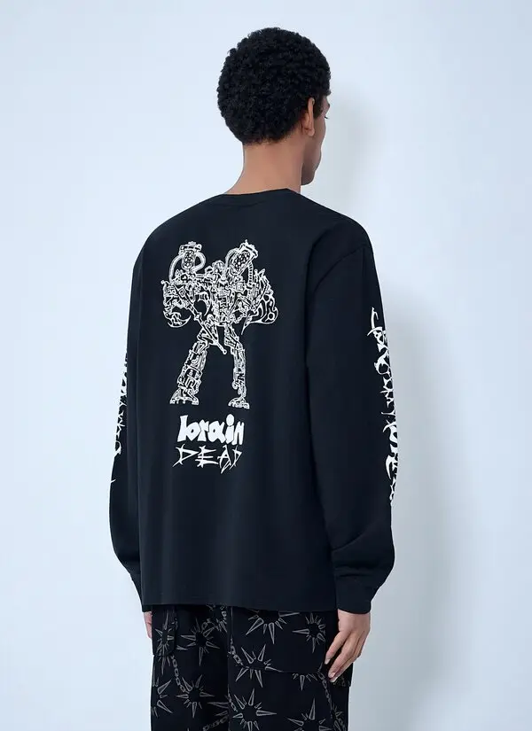 BRAIN DEAD Printed Wide-leg Trousers