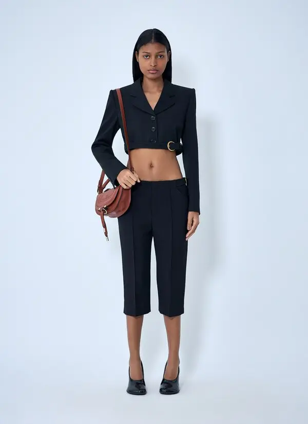 Chloé Cropped Wool Blazer