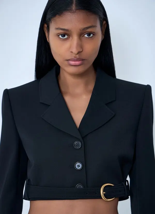 Chloé Cropped Wool Blazer