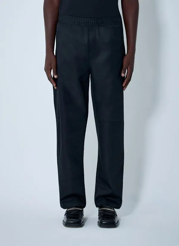 WALES BONNER Satin Track Pants - Black