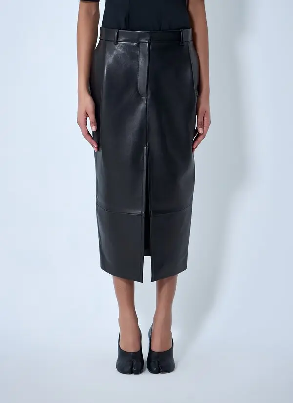 Khaite Anden Midi Skirt - Black