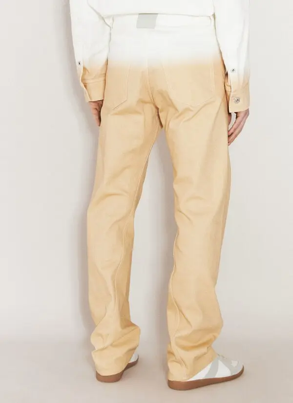 LANVIN Gradient-effect Twisted Jeans