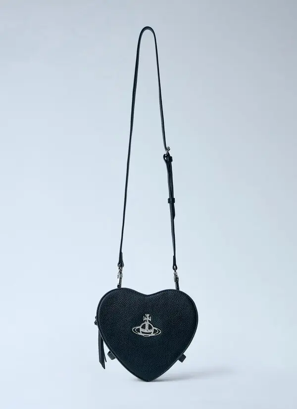 VIVIENNE WESTWOOD Louise Heart Shoulder Bag - Black