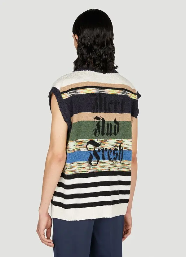 SOULLAND Alert And Fresh Sleeveless Cardigan - Multicolour