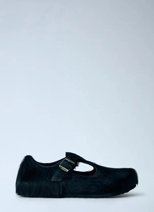 BIRKENSTOCK 1774 X SFTM Paris The Rebel Fur Slip Ons - Black