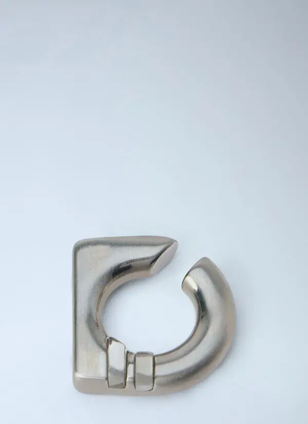 Rick Owens Crystal Prong Ear Cuff - Silver