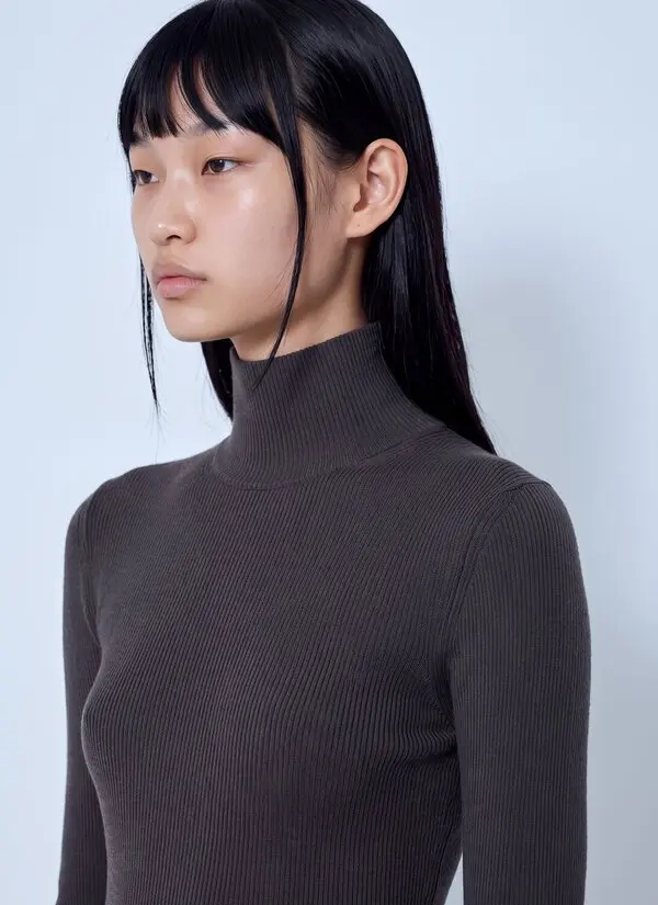 Max Mara Ribbed Turtleneck Sweater