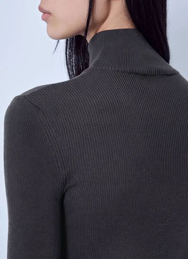 Max Mara Ribbed Turtleneck Sweater