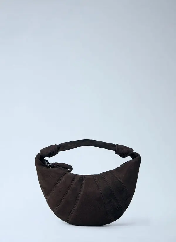 LEMAIRE Mini Fortune Croissant Handbag - Brown