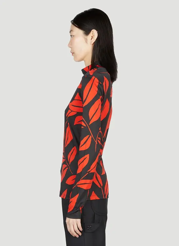MERYLL ROGGE Leaf Print Top