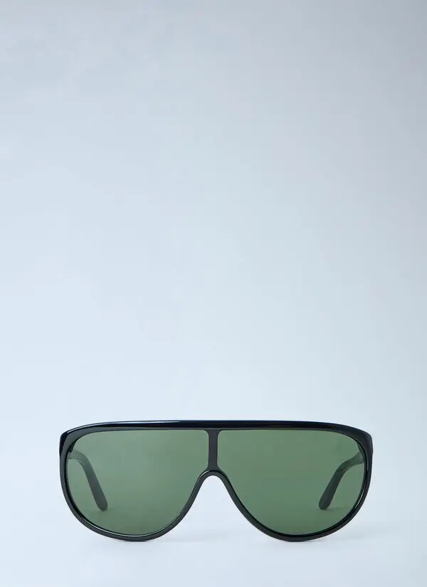 TOTEME Shield Aviator Sunglasses - Black