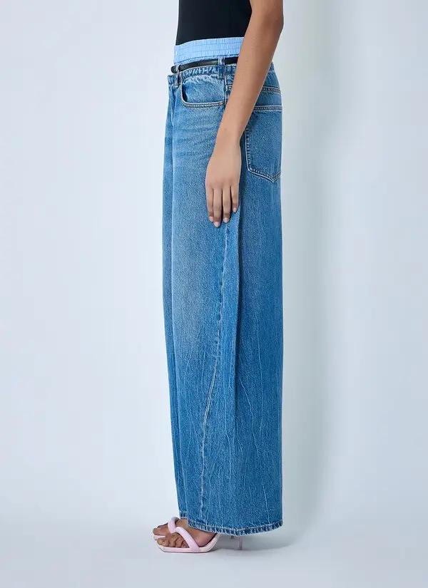Alexander Wang Wide-leg Denim Trousers