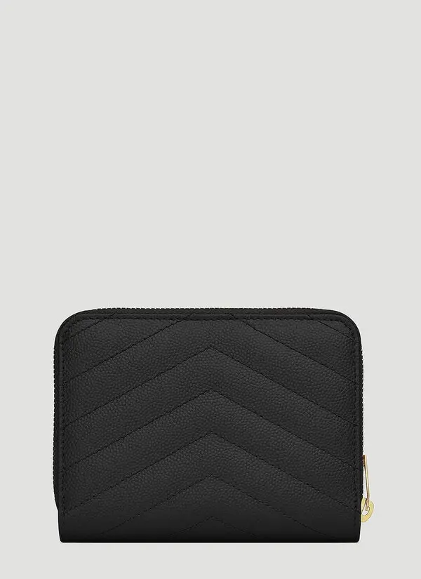 Saint Laurent Matelassé Compact Wallet