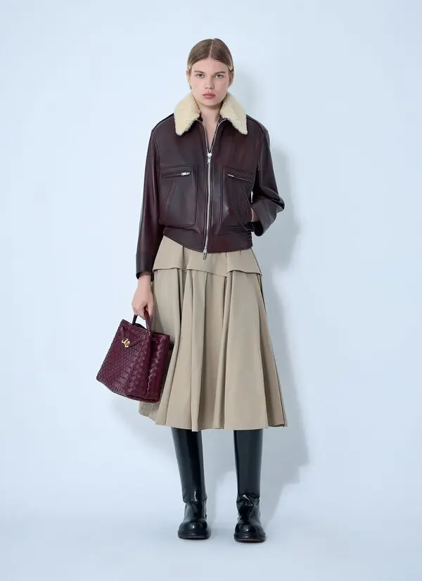 Bottega Veneta Leather Blouson Jacket