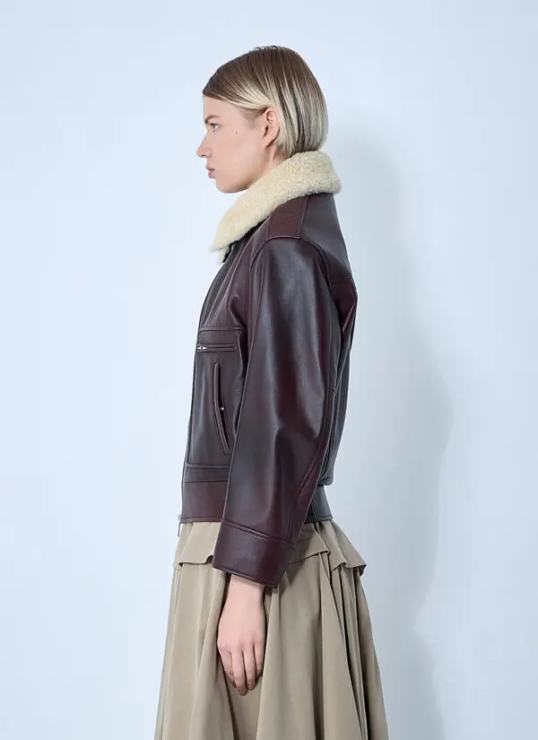 Bottega Veneta Leather Blouson Jacket