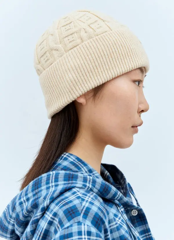 Acne Studios Cable Knit Beanie Hat