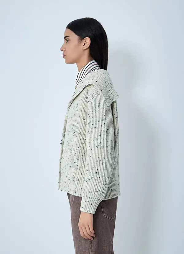 Bottega Veneta Wool English Rib Cardigan