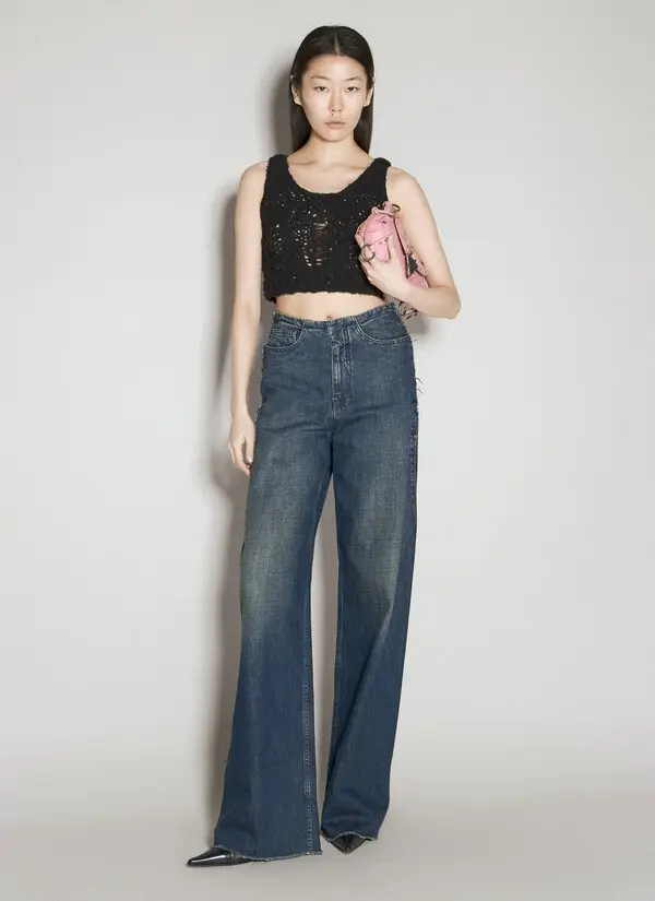 Guess Crochet Top - Black