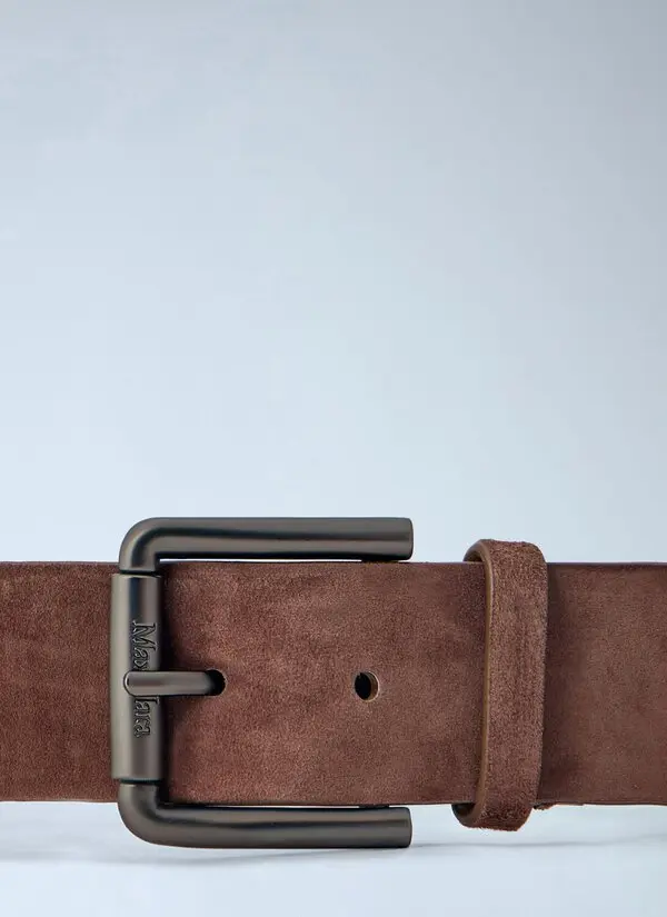 Max Mara Suede Finish Leather Belt