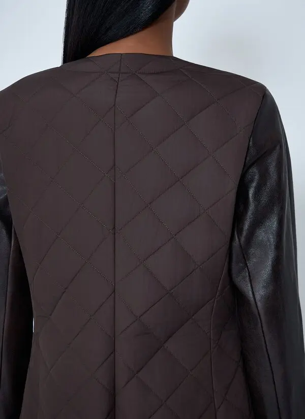 Max Mara Quilted Maxi Coat - Brown
