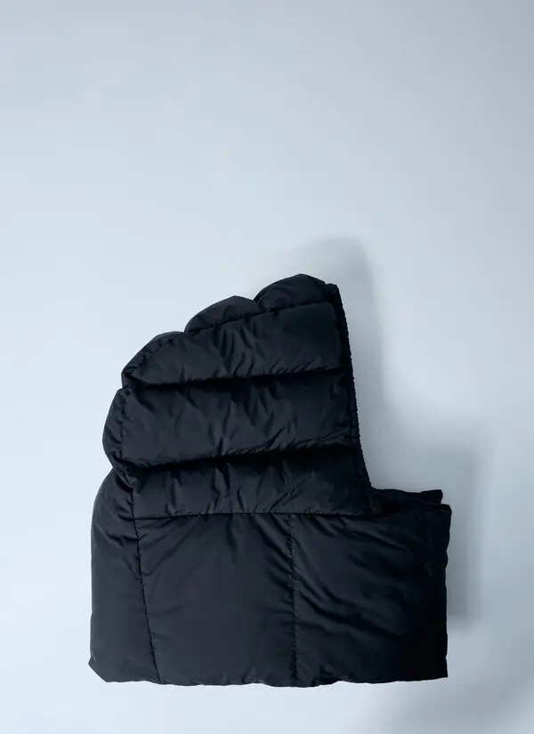 Moncler Nylon Hooded Scarf - Black
