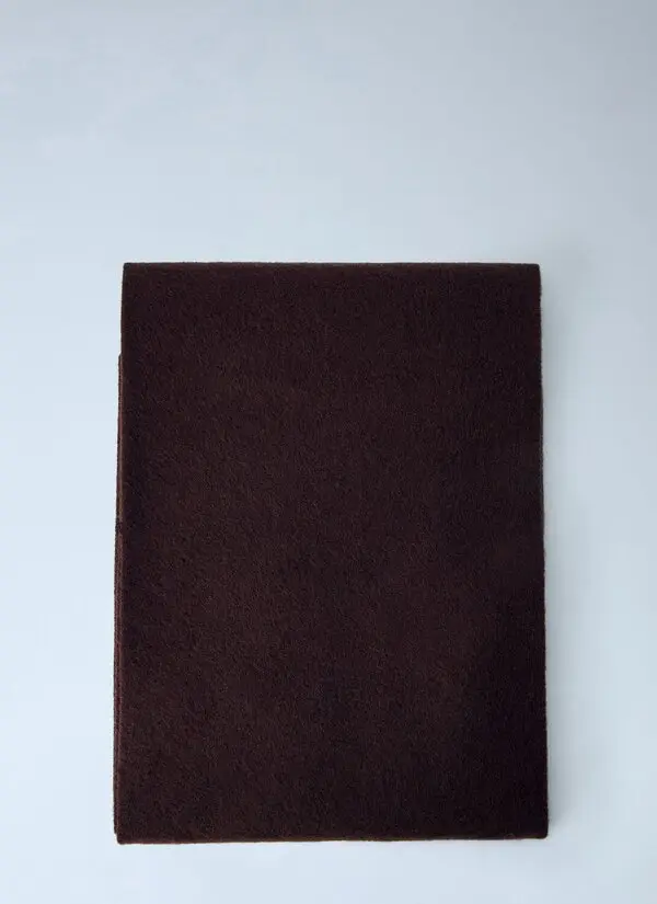 Max Mara Fringed Wool Scarf - Brown