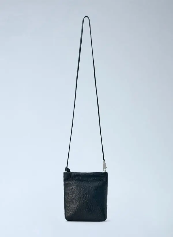 Rick Owens Leather Crossbody Bag - Black