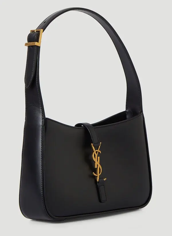 Saint Laurent Le 5 Á 7 Hobo Shoulder Bag - Black