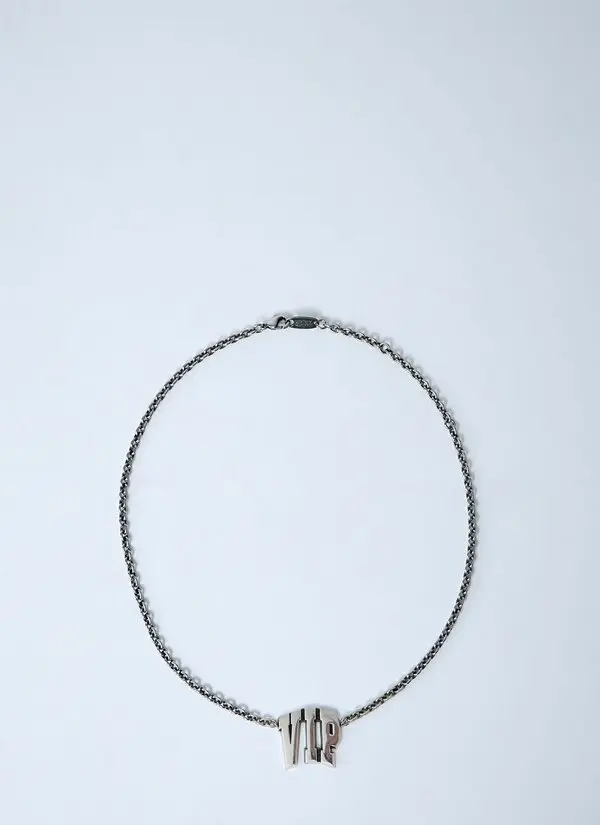Balenciaga Vip Necklace - Silver