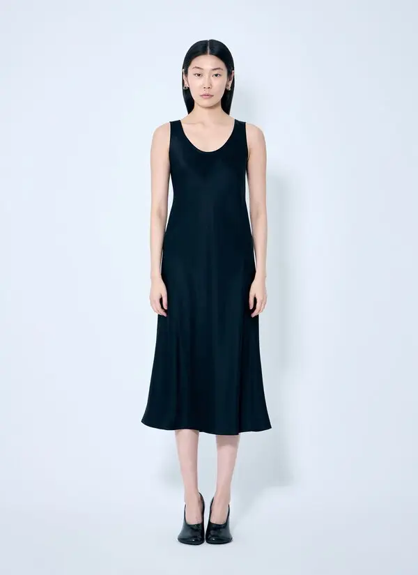 Max Mara Silk Midi Dress - Black