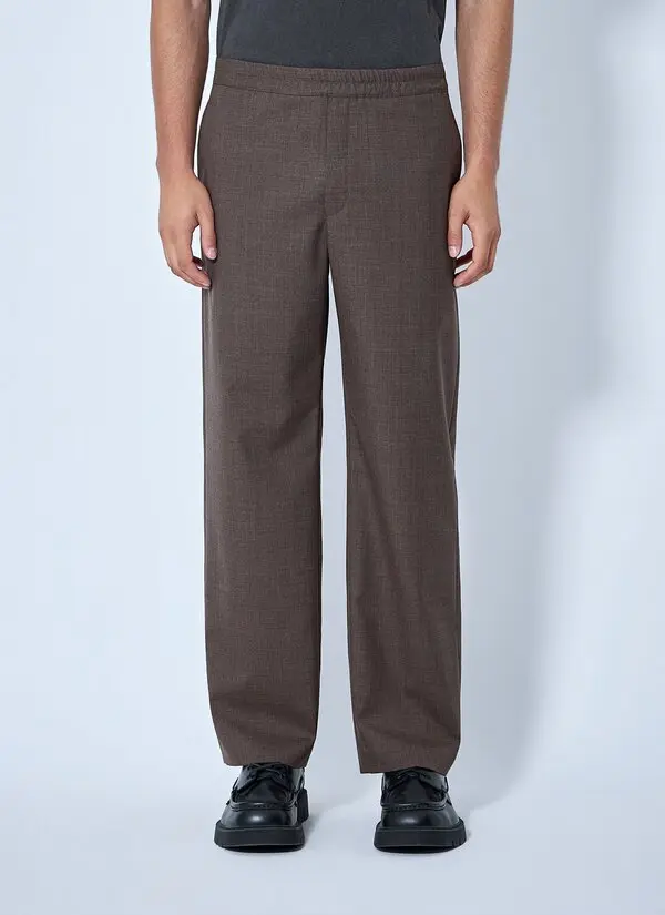 THE ROW Ari Wool Wide-leg Pants
