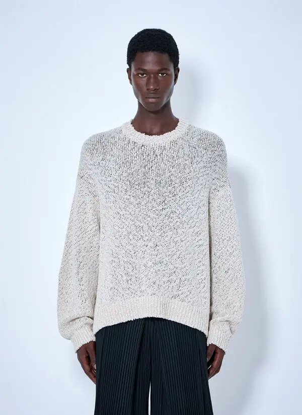 Issey Miyake Risotto Knit Top - Beige