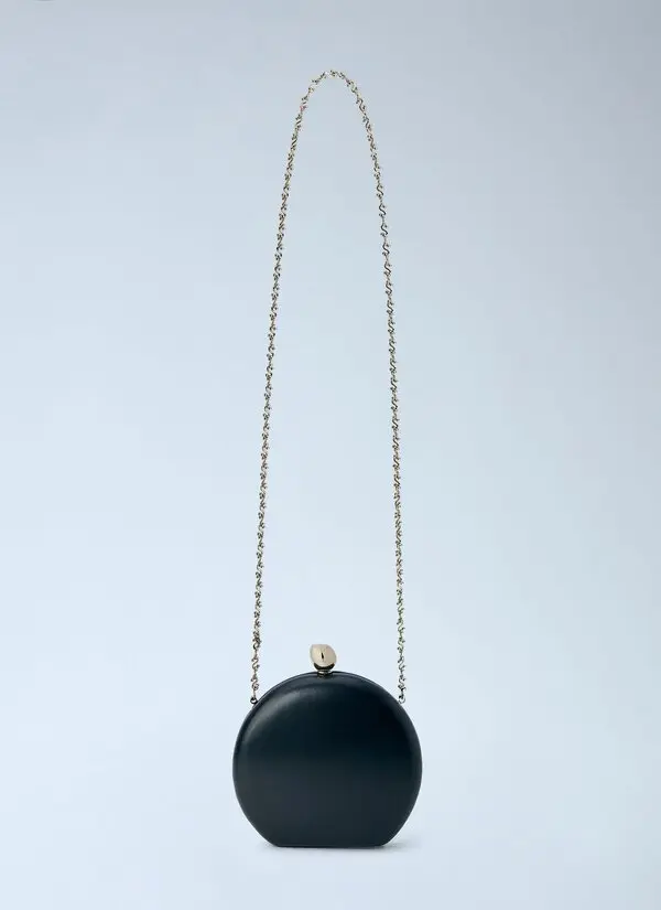 Sportmax Curved Clutch With Chain Strap