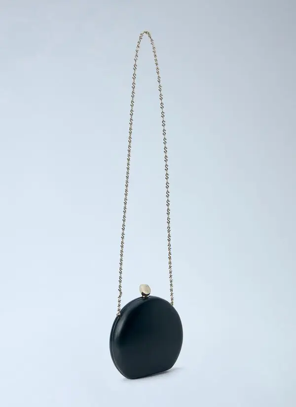 Sportmax Curved Clutch With Chain Strap