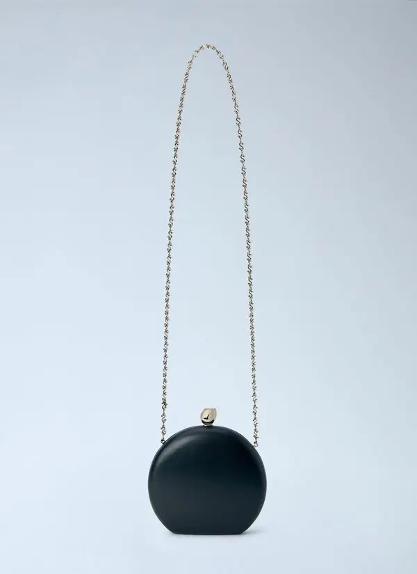 Sportmax Curved Clutch With Chain Strap