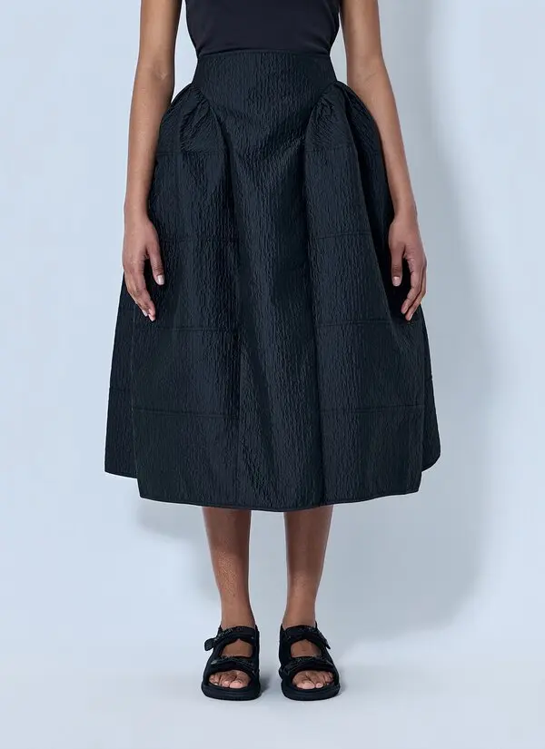 Cecilie Bahnsen Cbdaphne Skirt Stria Matelasse - Black
