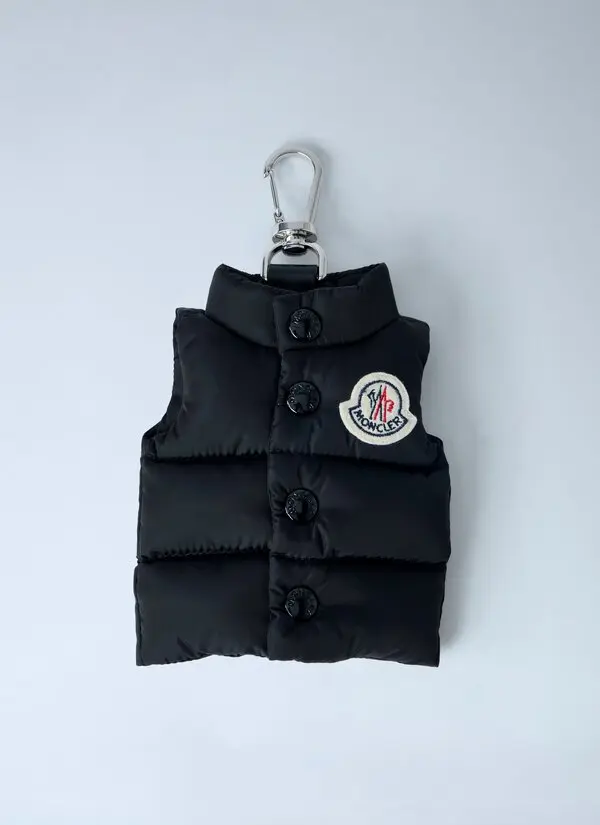 Moncler Puffer Keyring Charm - Black