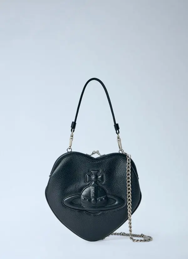 VIVIENNE WESTWOOD Belle Heart Frame Purse - Black