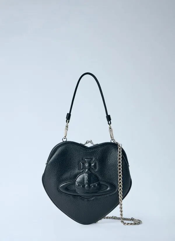 VIVIENNE WESTWOOD Belle Heart Frame Purse - Black