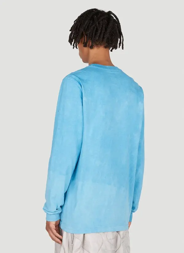 NOTSONORMAL Splashed Long Sleeve T-shirt - Blue