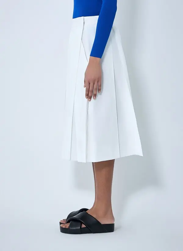 JIL SANDER Pleated Midi Skirt