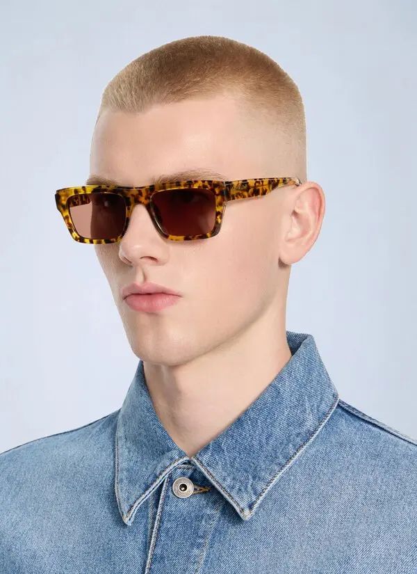Off-White Flint Brown Lens Sunglasses - Black