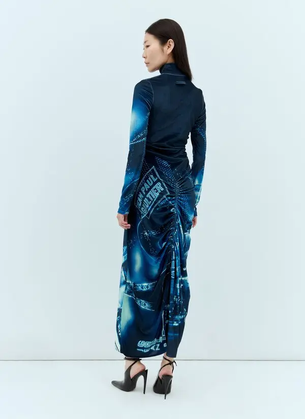 JEAN PAUL GAULTIER Pigalle Gathered Velvet Dress