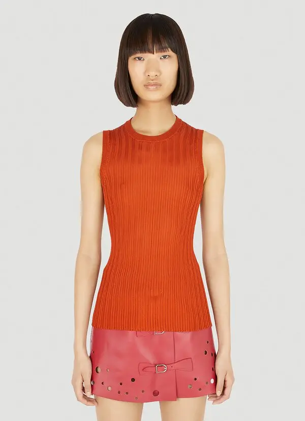 DURAZZI MILANO Silk Tank Top - Red