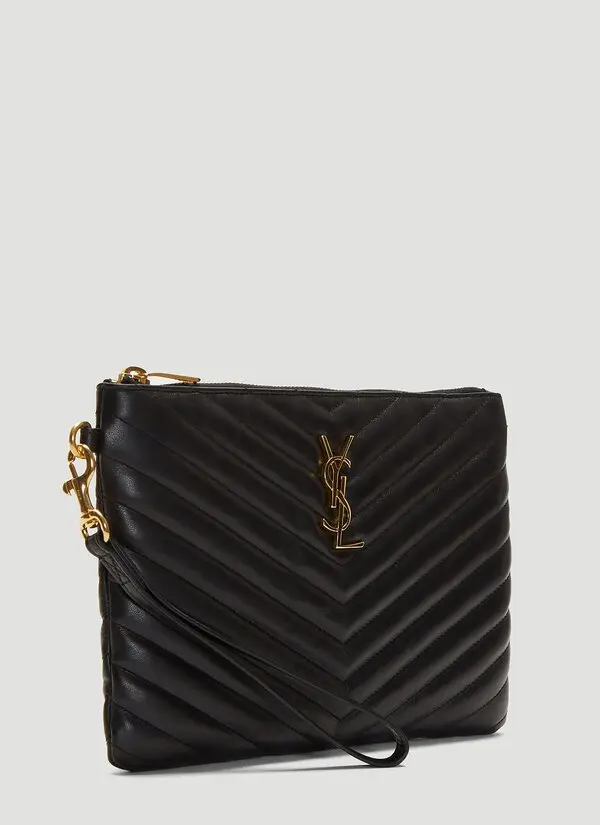 Saint Laurent Monogram Matelassé Pouch