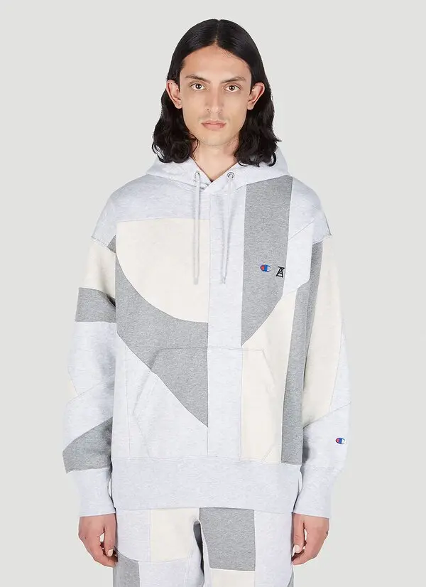 CHAMPION X ANREALAGE Contrast Panel Hooded Sweatshirt