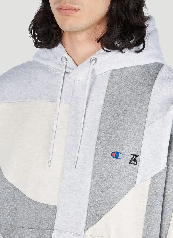 CHAMPION X ANREALAGE Contrast Panel Hooded Sweatshirt