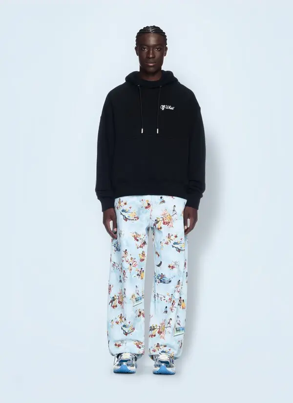 Off-White Script Hooded Sweatshirt - Black