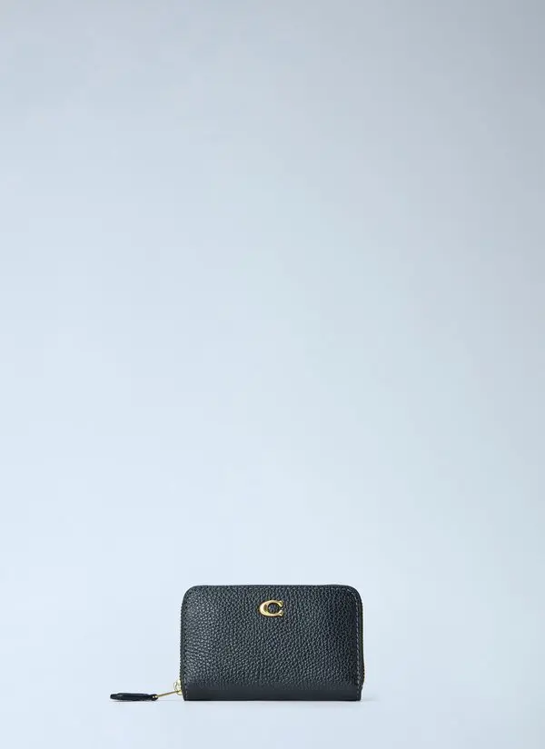 COACH Essential Small Zip Around Card Case - Black